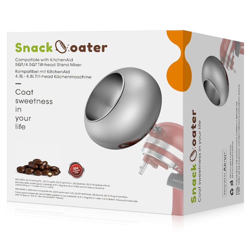 SNACKCOATER Compatible with KitchenAid Tilt-Head Stand Mixer 4.5-5QT ...